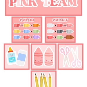 Classroom Table Caddy Labels - Etsy