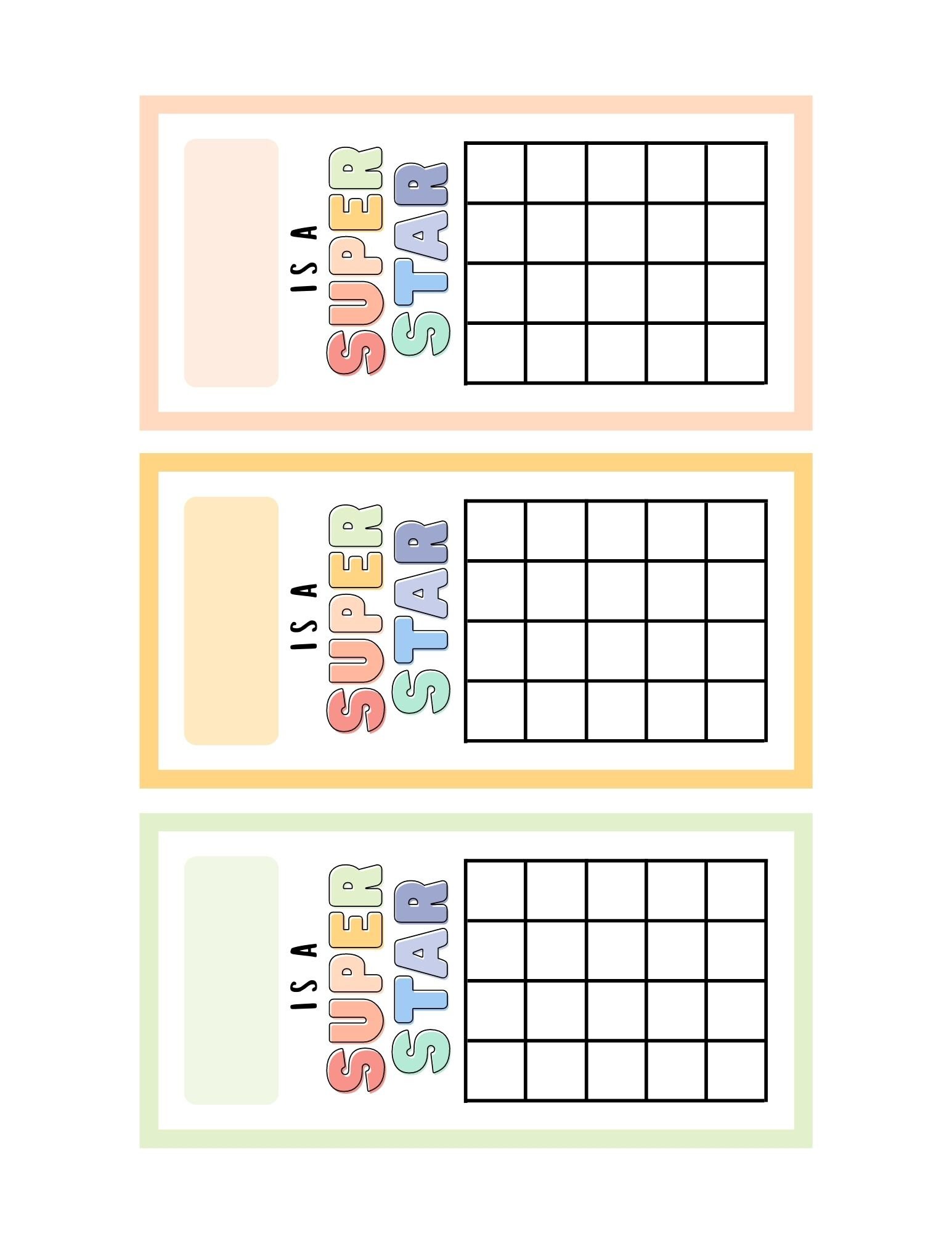 Pastel Rainbow Student Reward Cards - Etsy