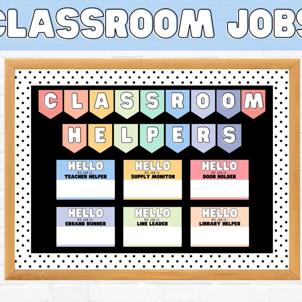 Classroom Jobs Chart - Etsy