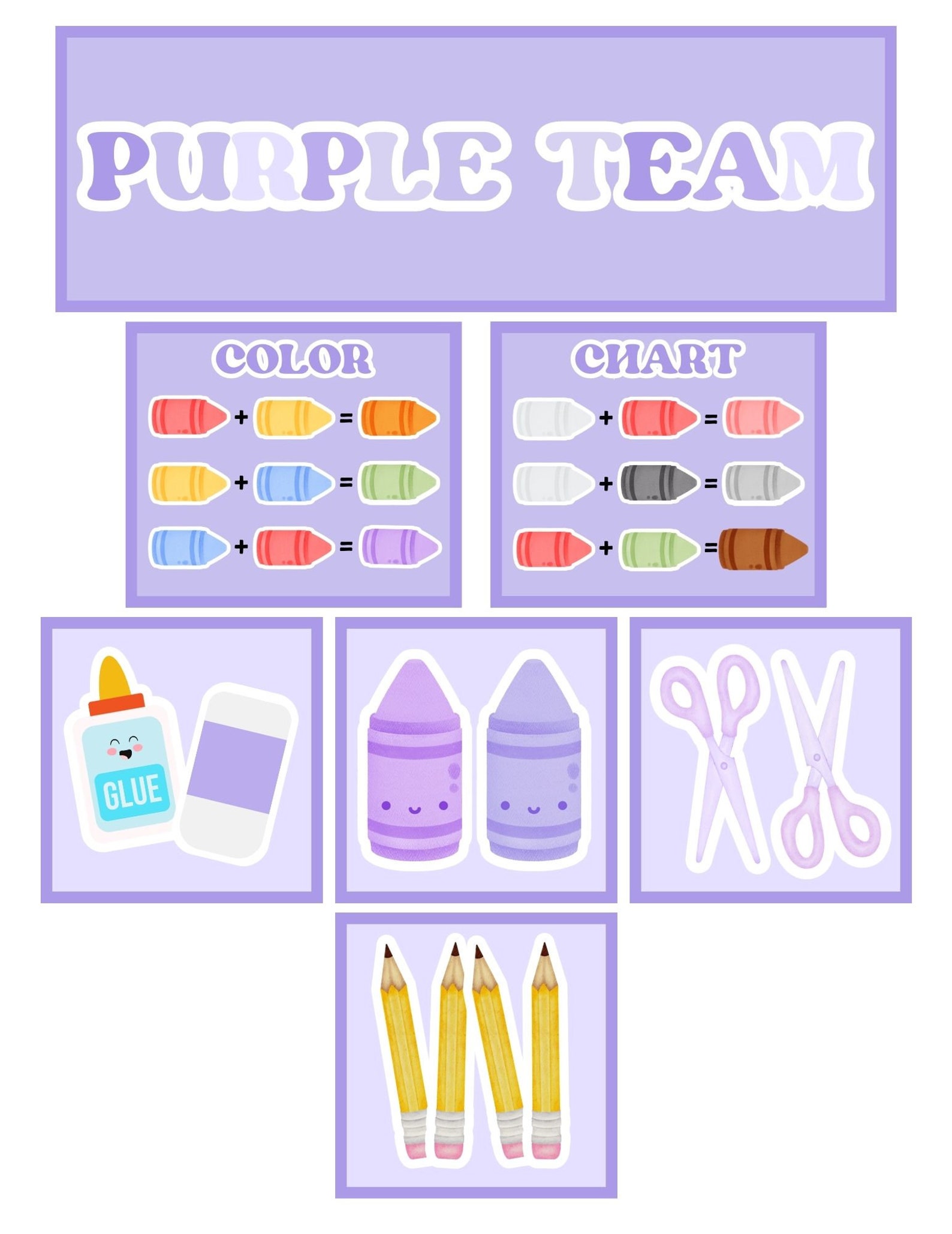 Classroom Table Caddy Labels - Etsy