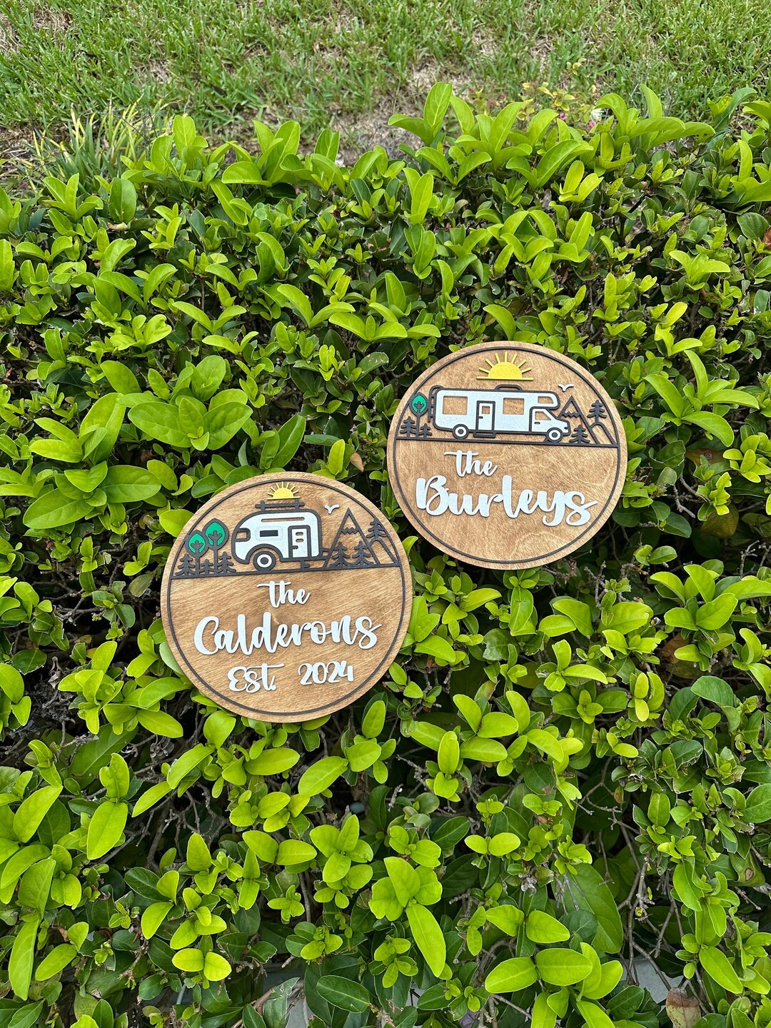 Customized Camping Name Sign, Personalized Camper Name Sign, RV Camping ...