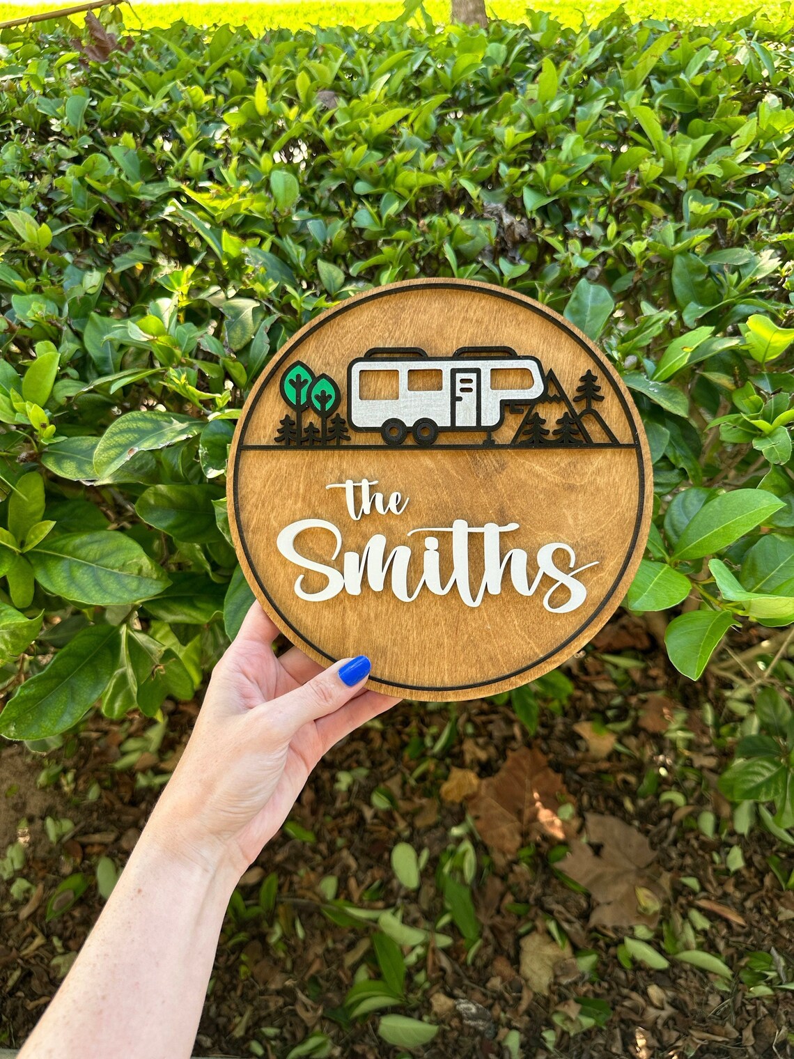 Personalized Camper Name Sign, Customizable Camping Name Sign, RV ...