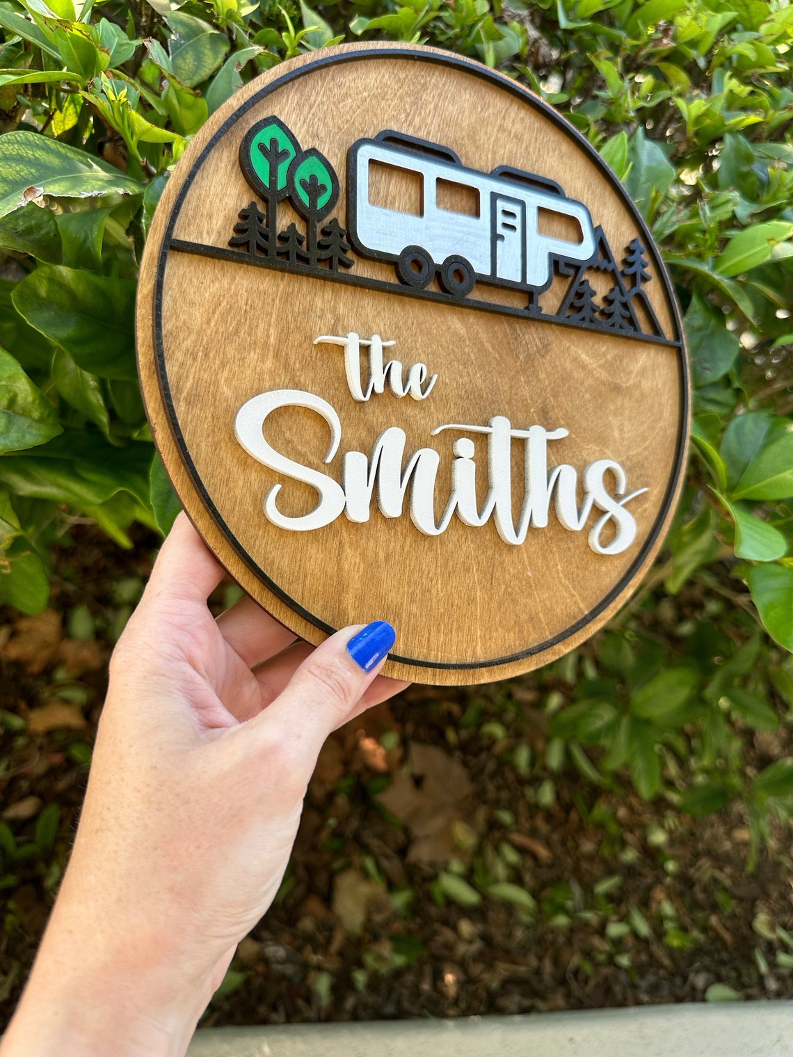 Personalized Camper Name Sign, Customizable Camping Name Sign, RV ...