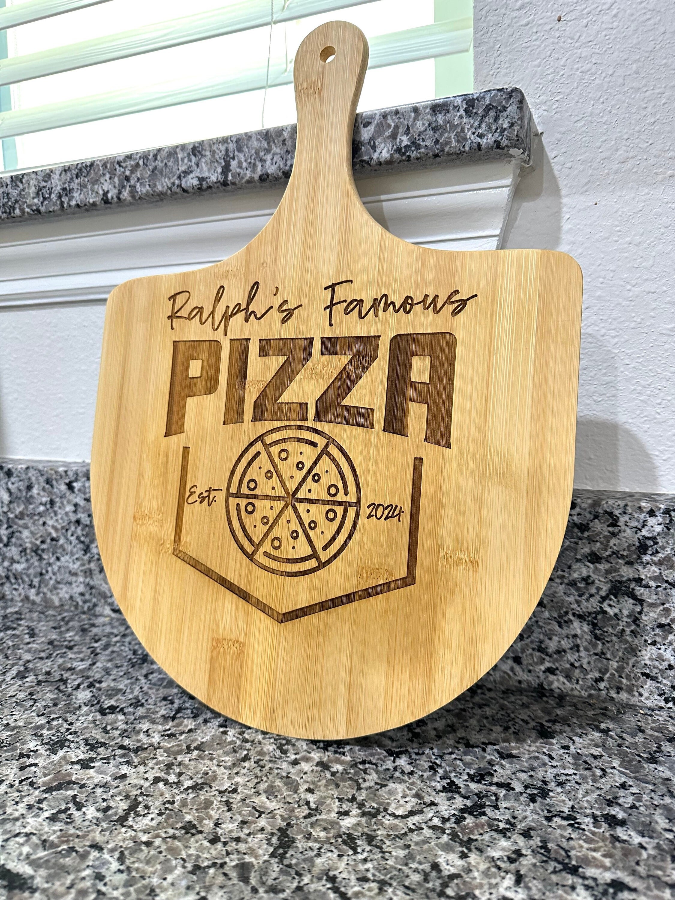 Personalized Pizza Stone and Pizza Cutter, Pizza Father's Day Gift ...