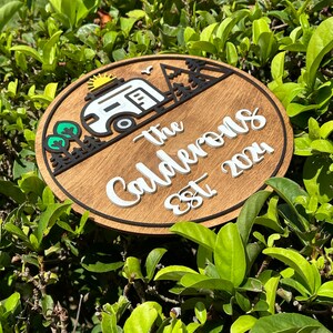 Personalized Camper Name Sign, Customizable Camping Name Sign, RV ...