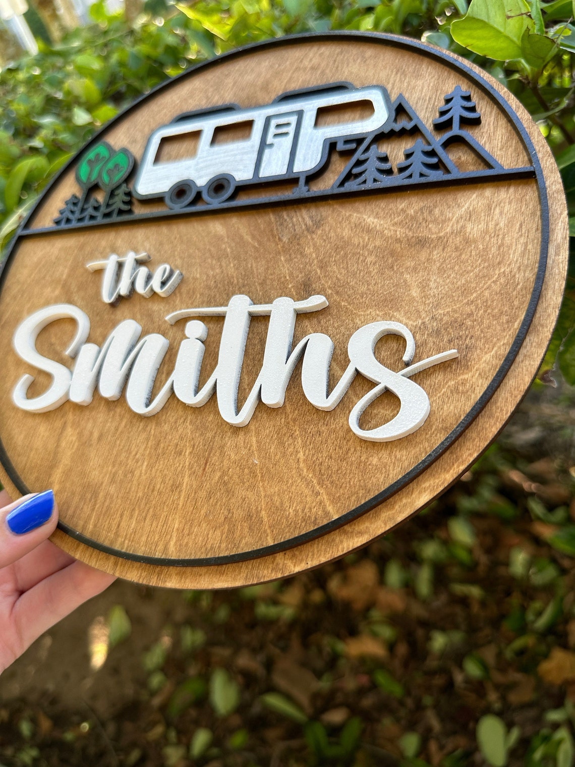 Personalized Camper Name Sign, Customizable Camping Name Sign, RV ...