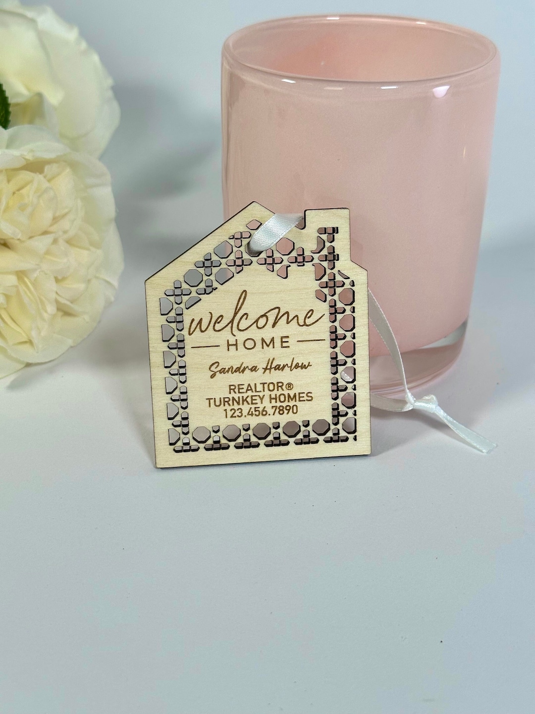 Personalized Welcome Home Realtor Gift Tag Ornament, Realtor Gift Tag ...
