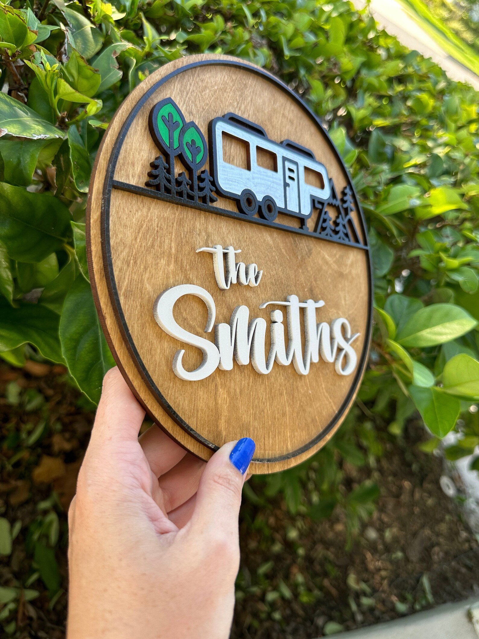 Personalized Camper Name Sign, Customizable Camping Name Sign, RV ...