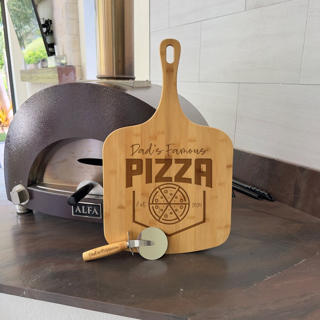 Personalized Pizza Peel and Pizza Cutter, Pizza Father's Day Gift ...