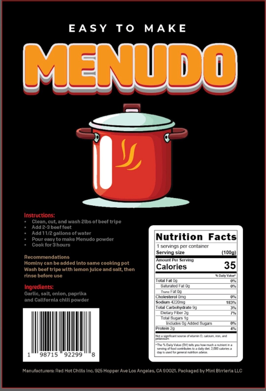 Easy Menudo Mix - Etsy