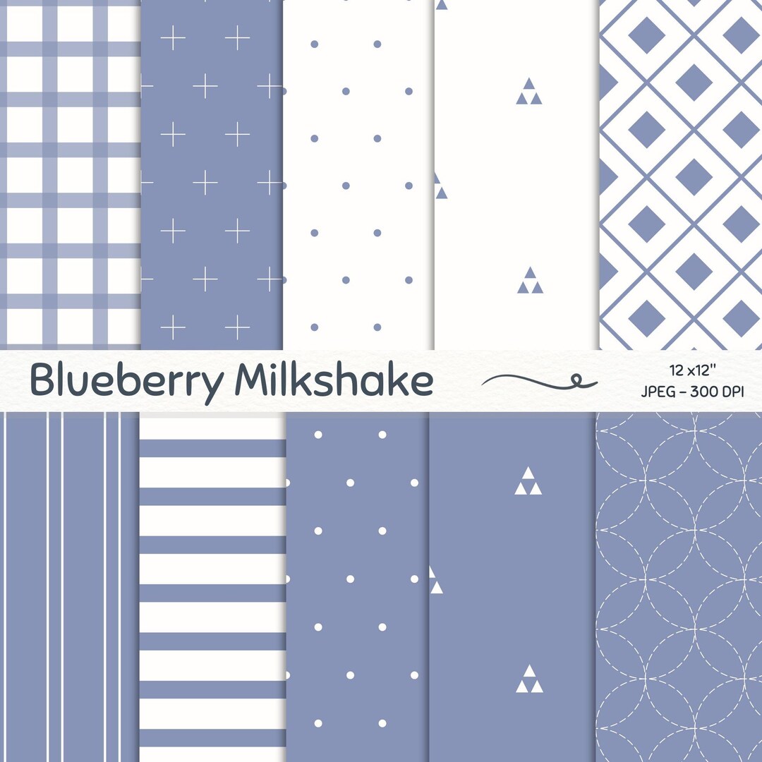 Blue Pattern Digital Paper, Seamless Light Blue Pattern, Printable Blue ...