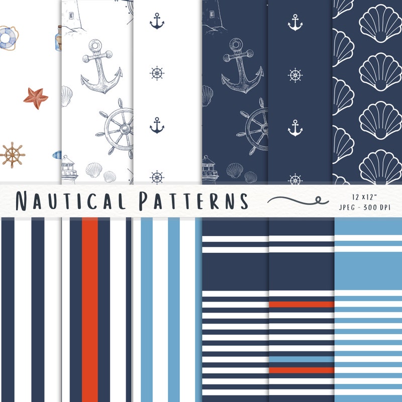 Nautical Paper - Etsy