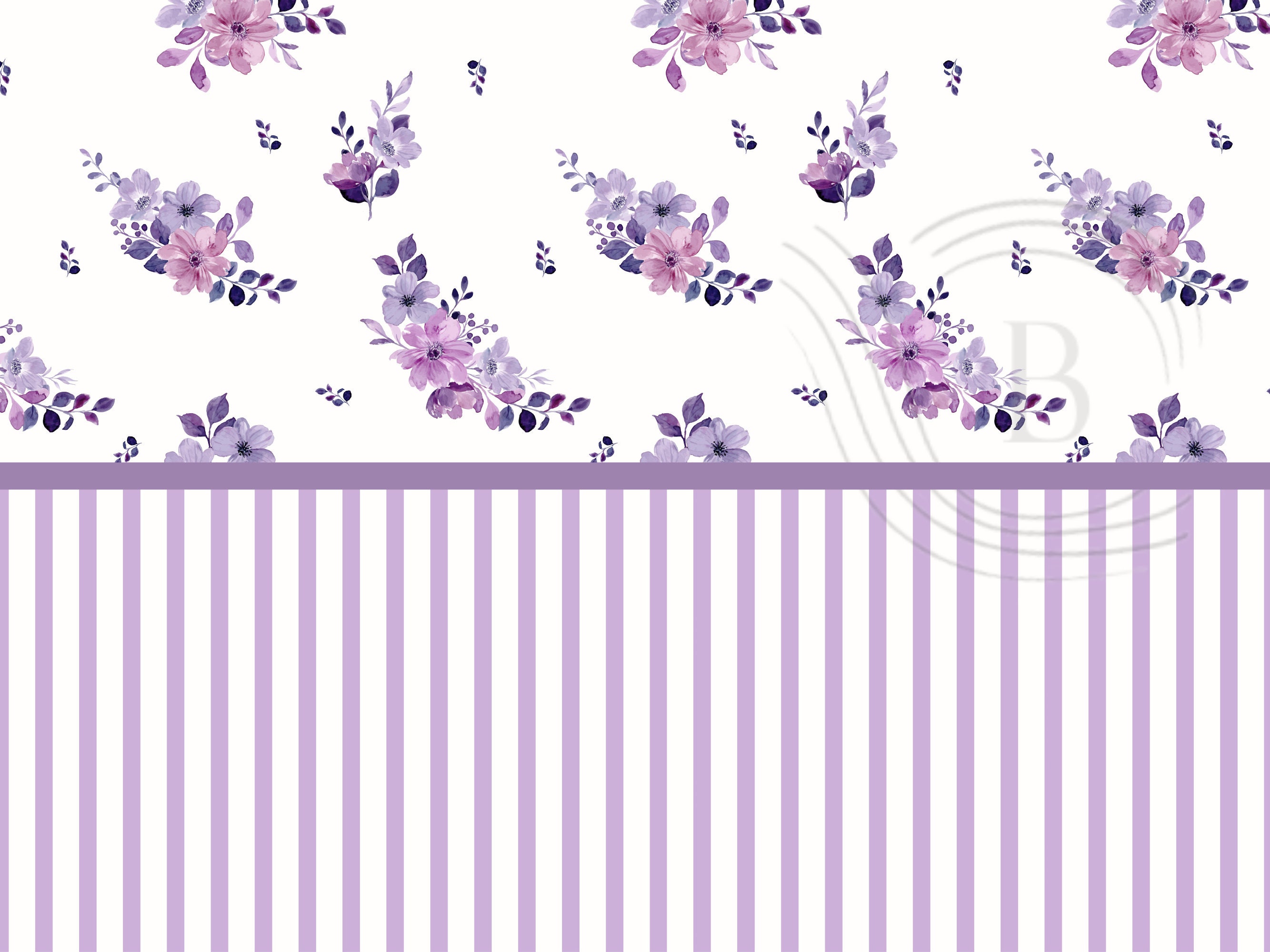 Blue & Purple Digital Paper, Baby Blue Seamless Patterns, Lavender ...