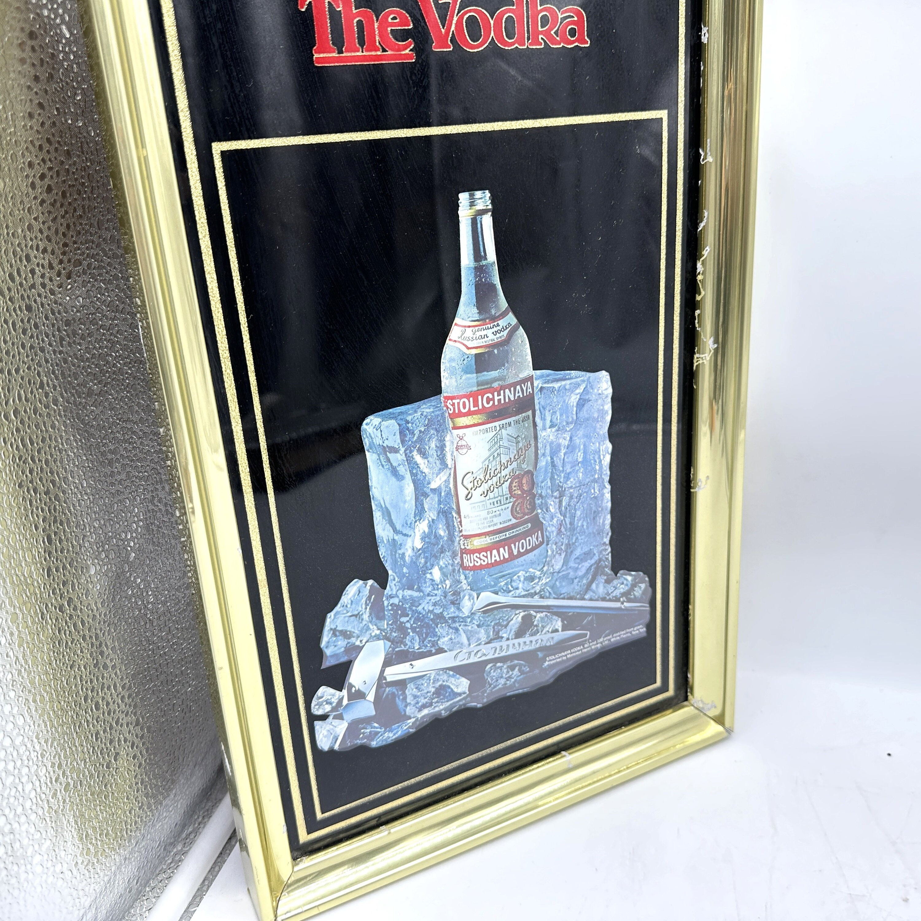 Vintage Bar Advertisement Clock Sign Stoli Vodka Stolichnaya 10x 25 - Etsy