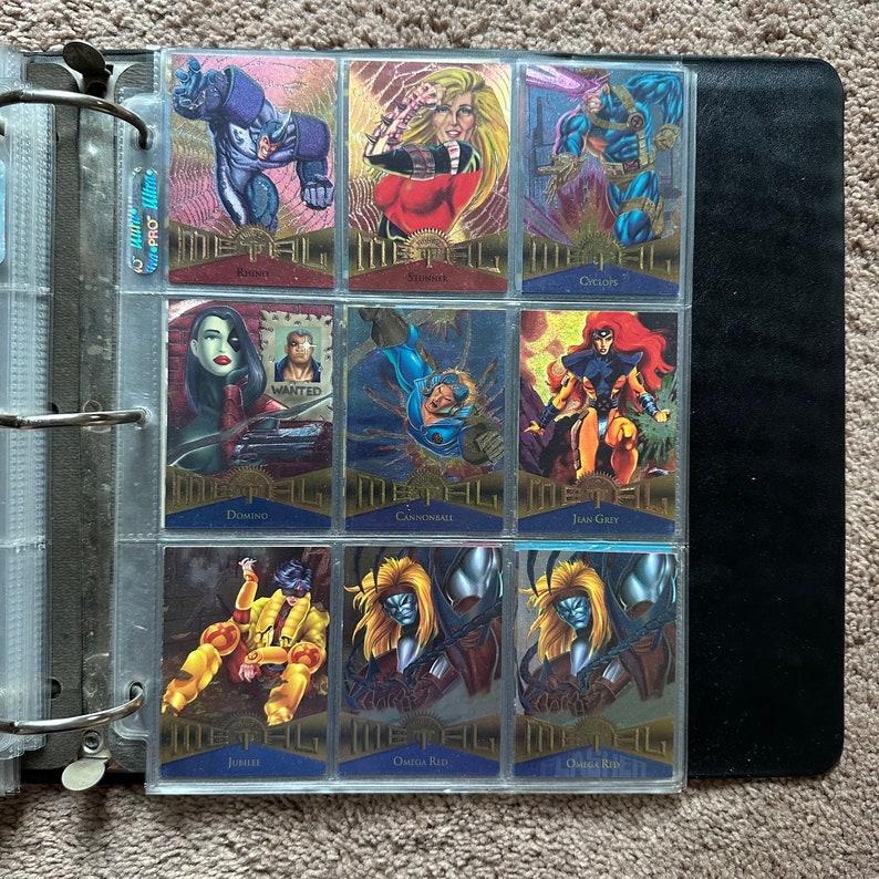 Lot of 201 DC & Marvel 90s Trading Cards (near Mint) - Silver Flasher ...