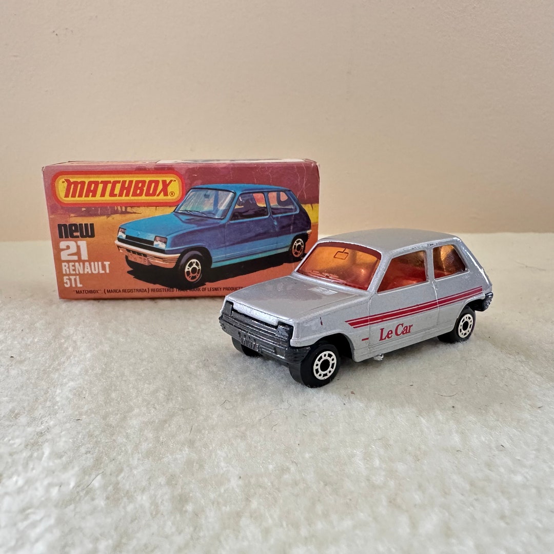 1978 Matchbox Grey 21 Renault 5TL Superfast Le Car W/ Box Made in ...