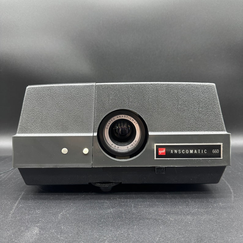 GAF 1960s Anscomatic 660 2x2 Slide Projector Rototray Slide Tray Tested ...