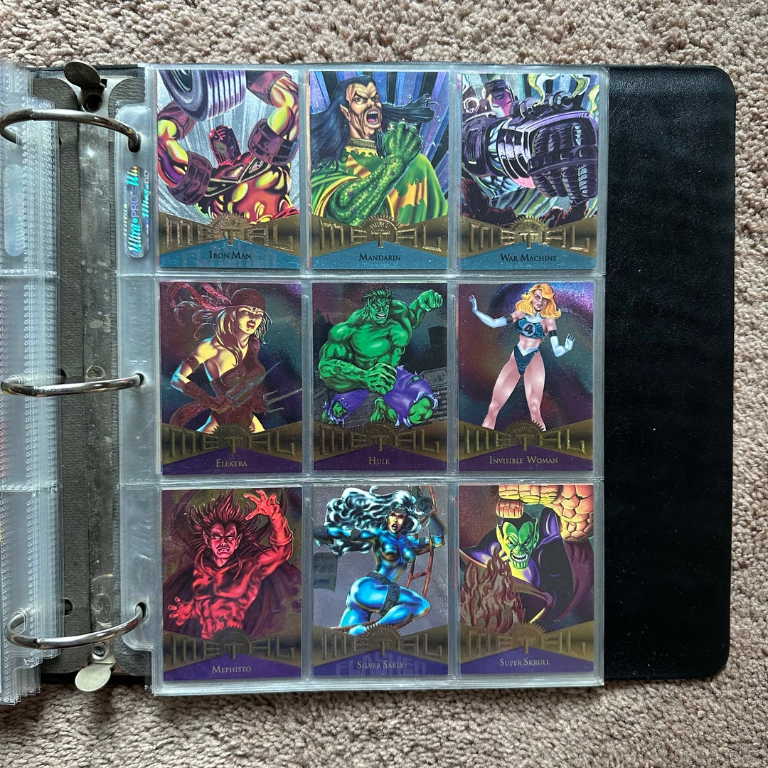 Lot of 201 DC & Marvel 90s Trading Cards (near Mint) - Silver Flasher ...