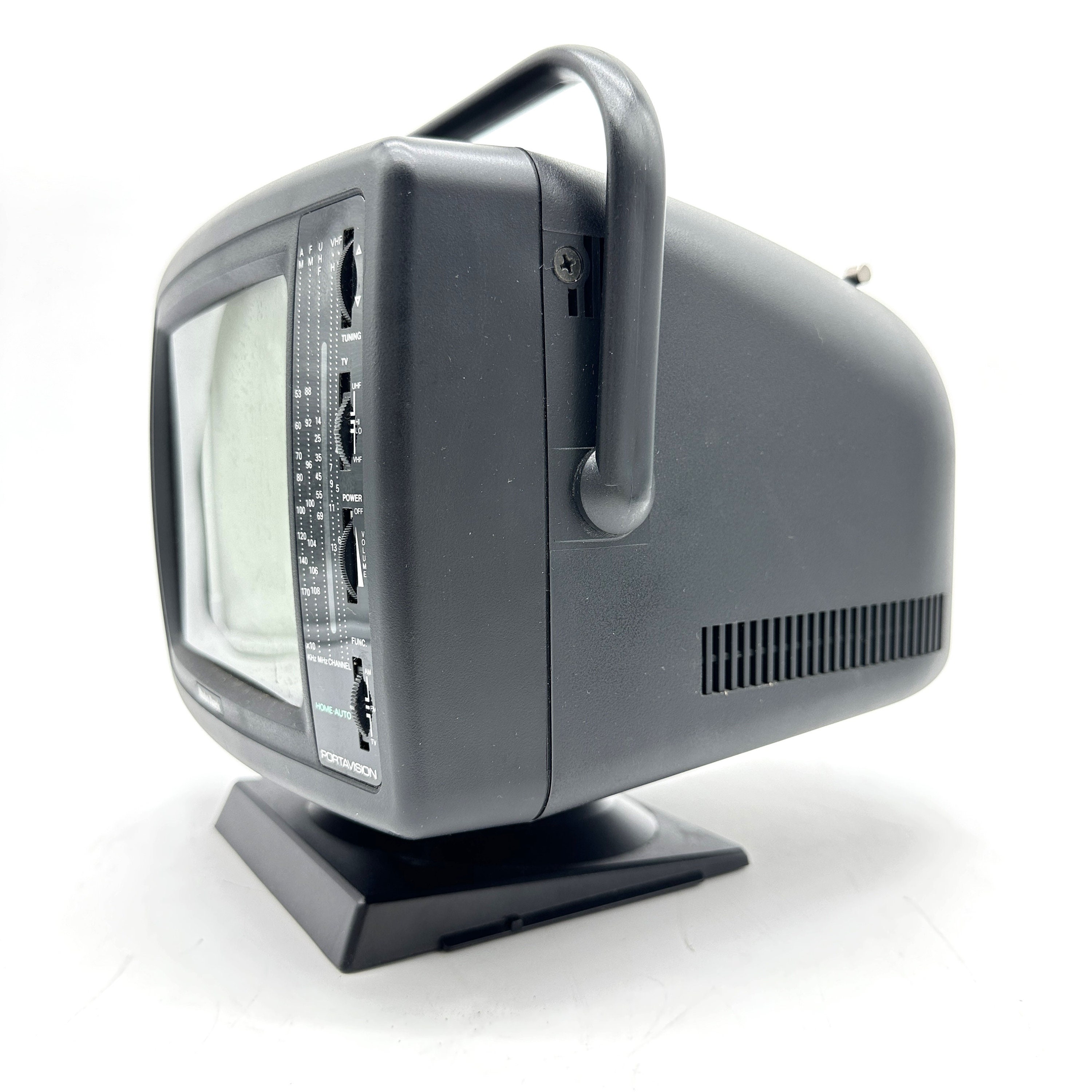 Vintage Radio Shack Portavision 16-245 7 Black & White TV W/ AM/FM ...