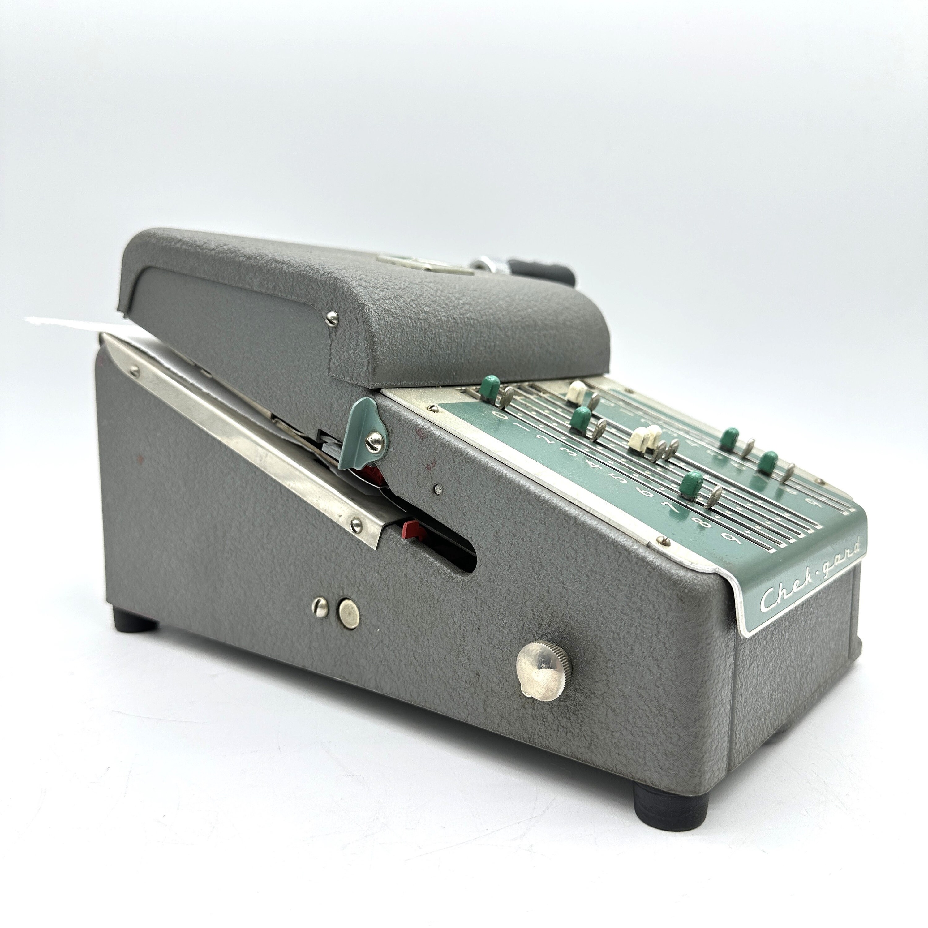 Vintage Safeguard Chek-gard Green Check Writer Printing Machine Tested ...