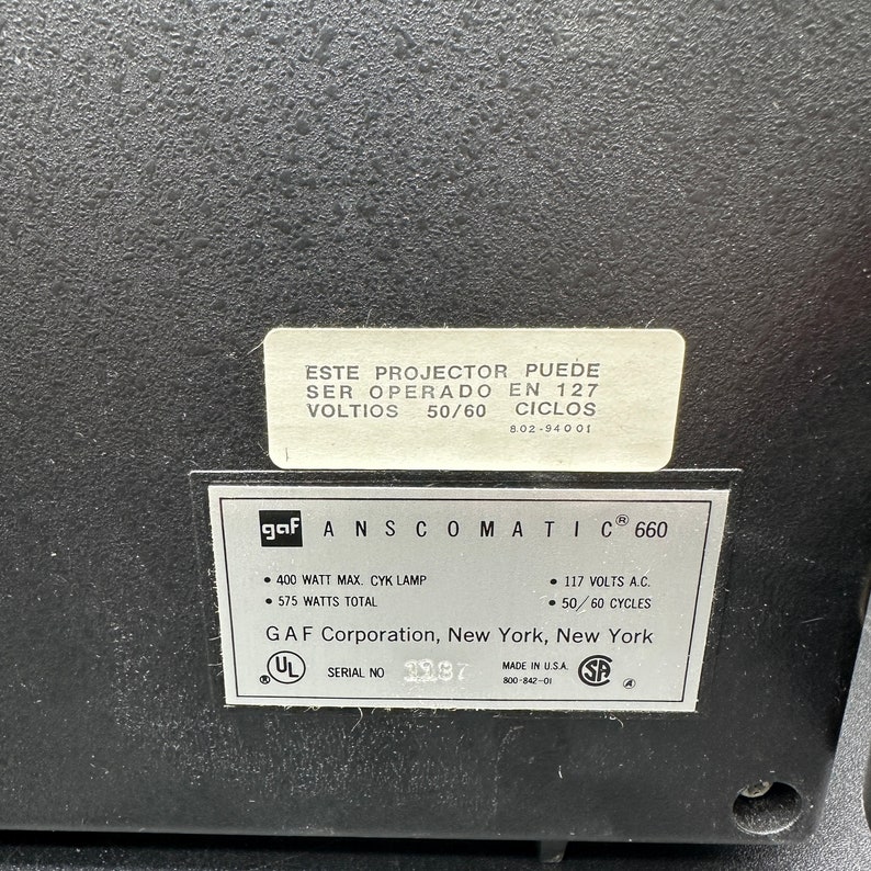 GAF 1960s Anscomatic 660 2x2 Slide Projector Rototray Slide Tray Tested ...