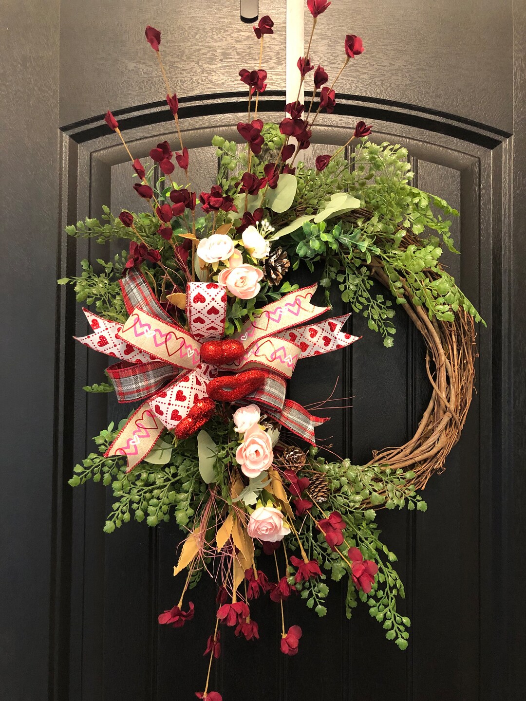 Vibrant Indoor and Outdoor Rustic Valentine Wreath - Etsy