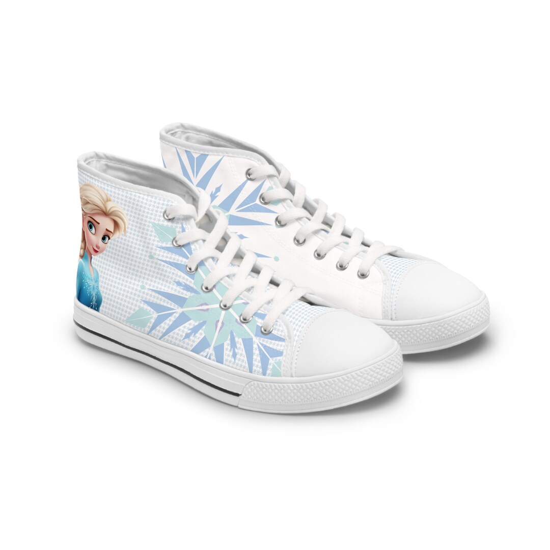 Elsa Frozen Women's and Kid's High Top Sneakers Gift - Etsy