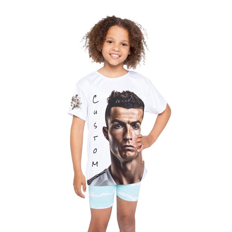 Custom Cr7 Cristiano Ronaldo Kids Sports Jersey (AOP) Gift for Soccer ...