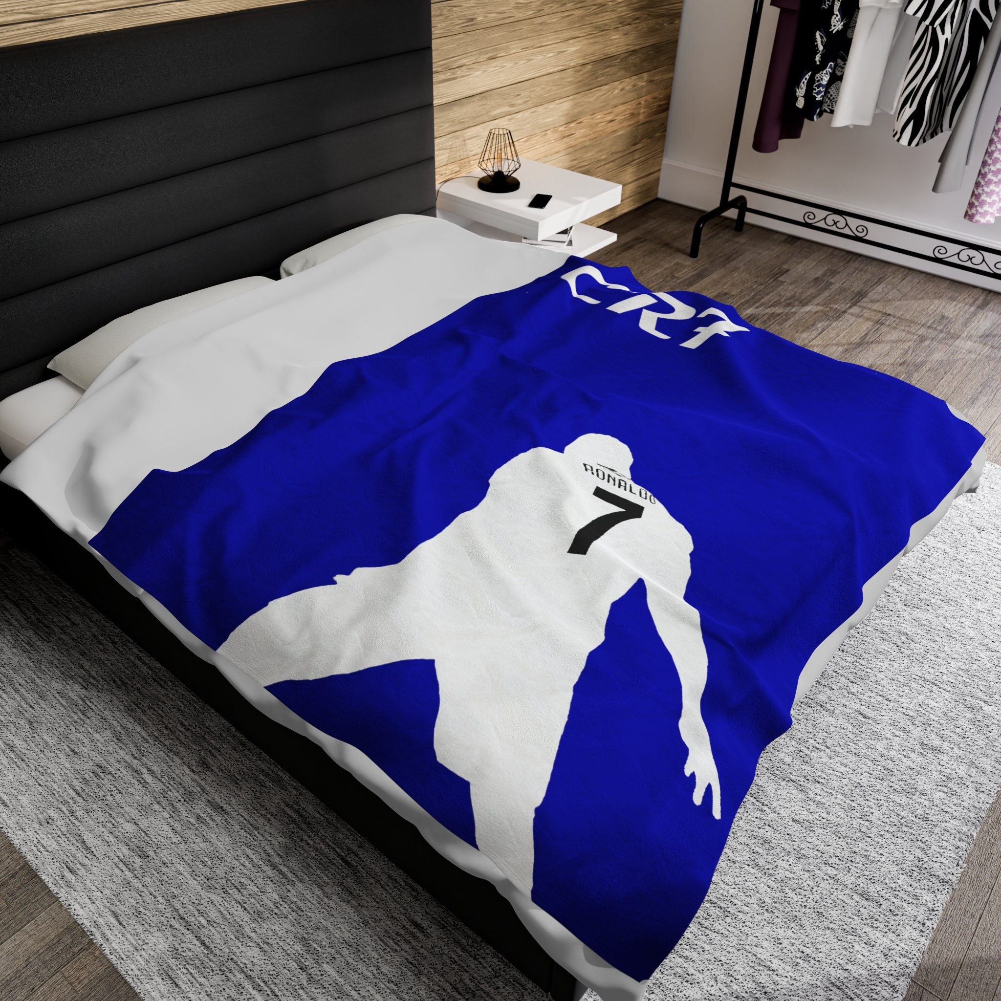 Cr7 Cristiano Ronaldo Soccer Fans Velveteen Plush Blanket for Kids and ...