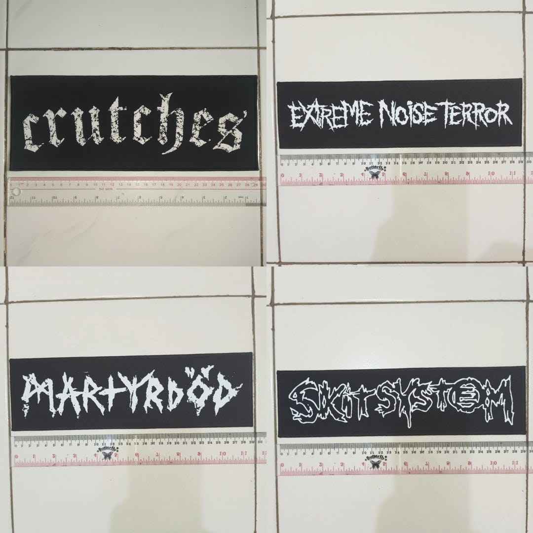 Punk Shoulder Patches, Hardcore, Crust, D Beat, Metal, Thrash ...