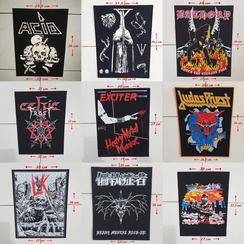 Punk Back Patches, Hardcore, Crust, D Beat, Metal, Thrash, Grindcore ...