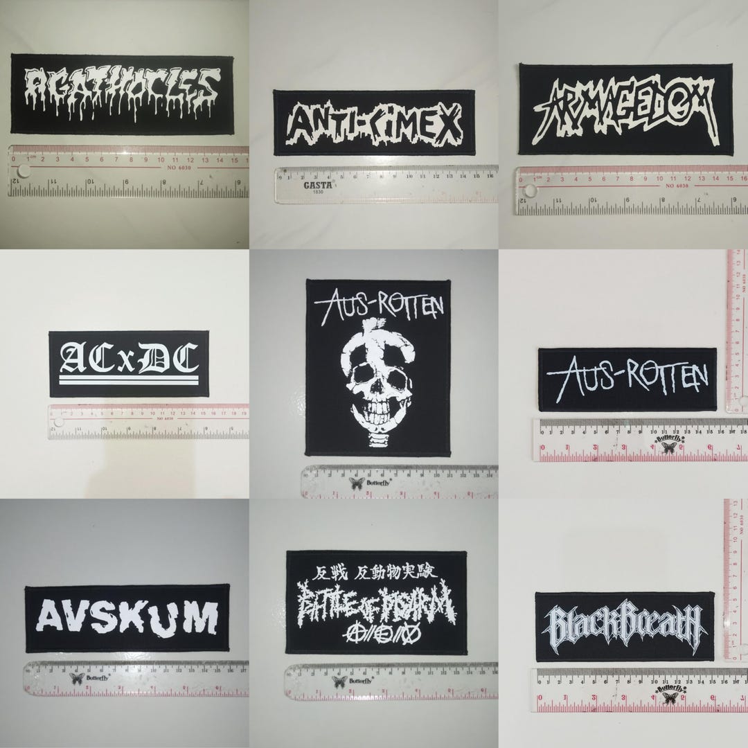 01 - Punk Patches, Hardcore, Crust, D Beat, Metal, Thrash, Grindcore ...