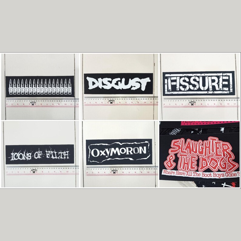 03 - Punk Back Patch, Across the Shoulder Patch, Hardcore, Crust, D ...