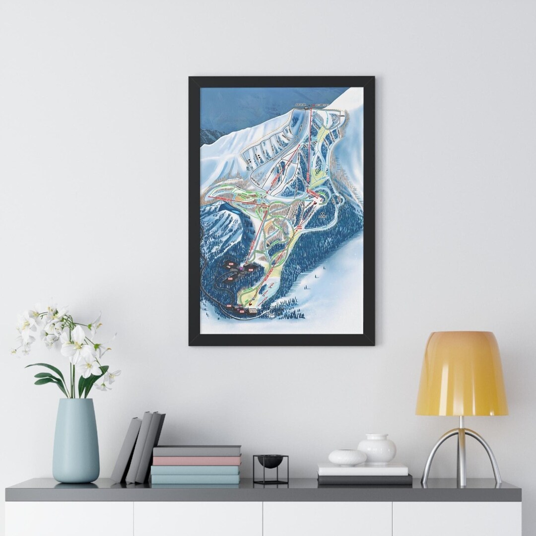 Sundance Utah Trail Map Framed Poster - Etsy