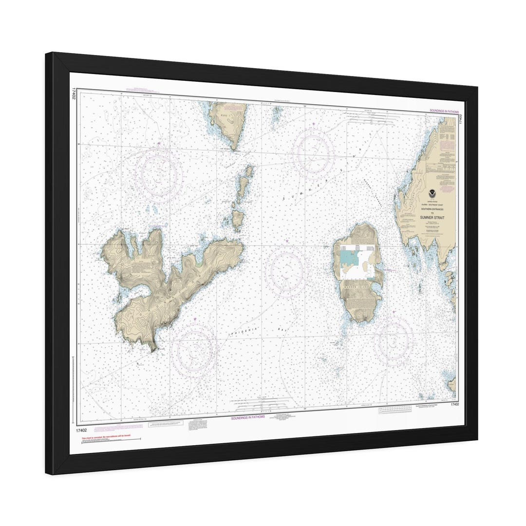 Coronation Island and Warren Island Sumner Strait Alaska Nautical Chart ...