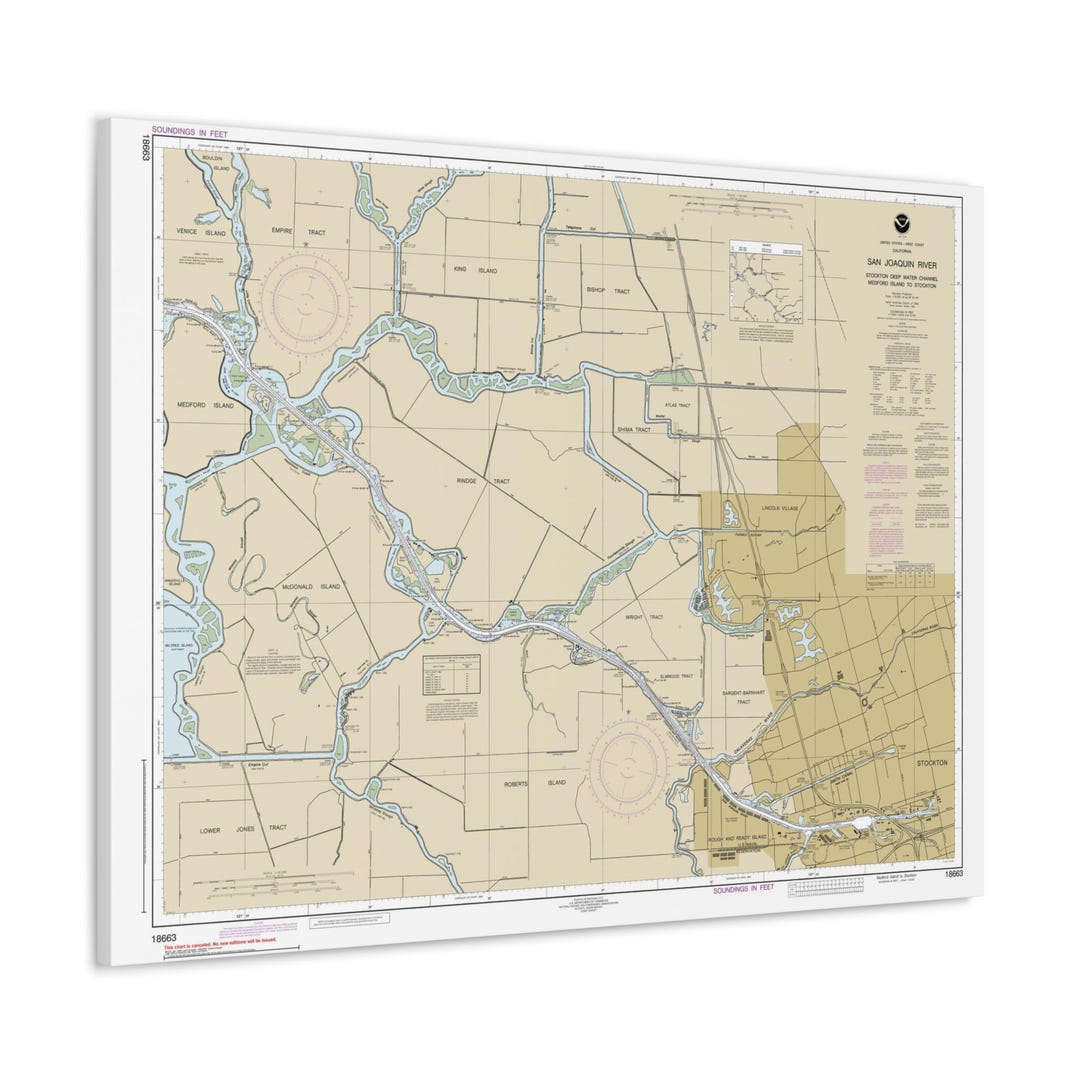 San Joaquin River Stockton Deep Water Channel and Medford Island ...