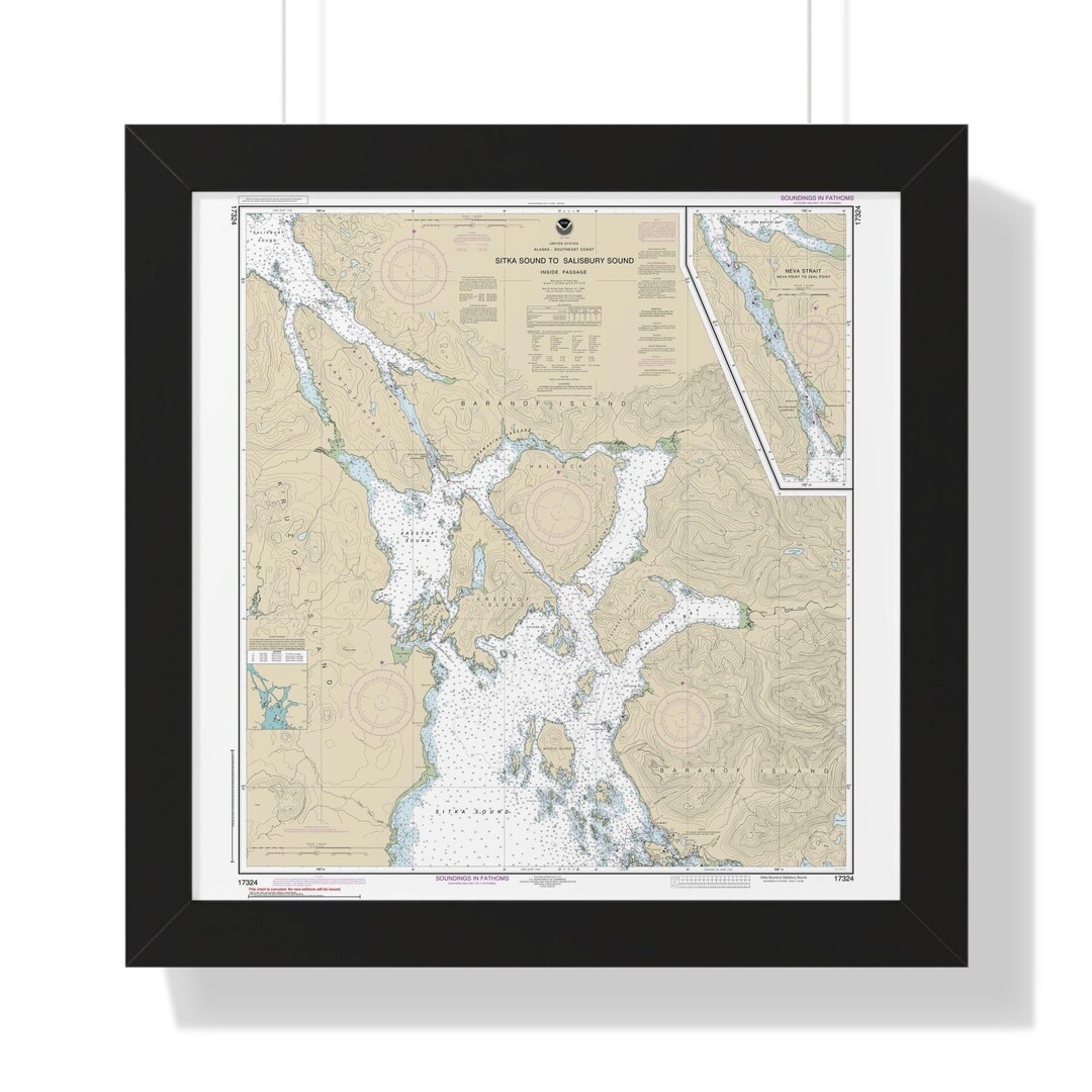 Sitka Sound to Salisbury Sound Inside Passage Neva Strait Zeal Point ...