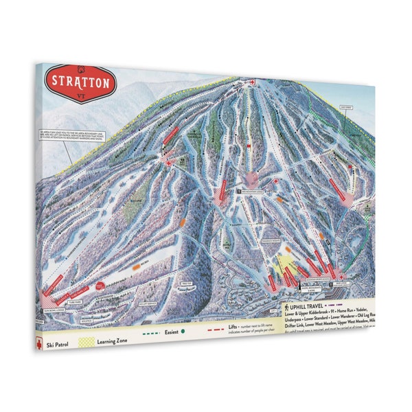 Ski Poster Stratton - Etsy