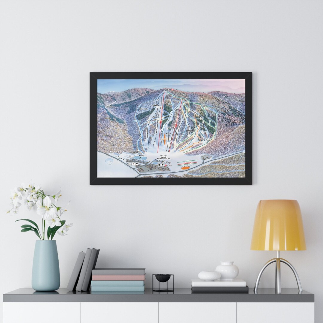Calabogie Peaks Trail Map Ontario Canada Ski Resort Framed Poster - Etsy