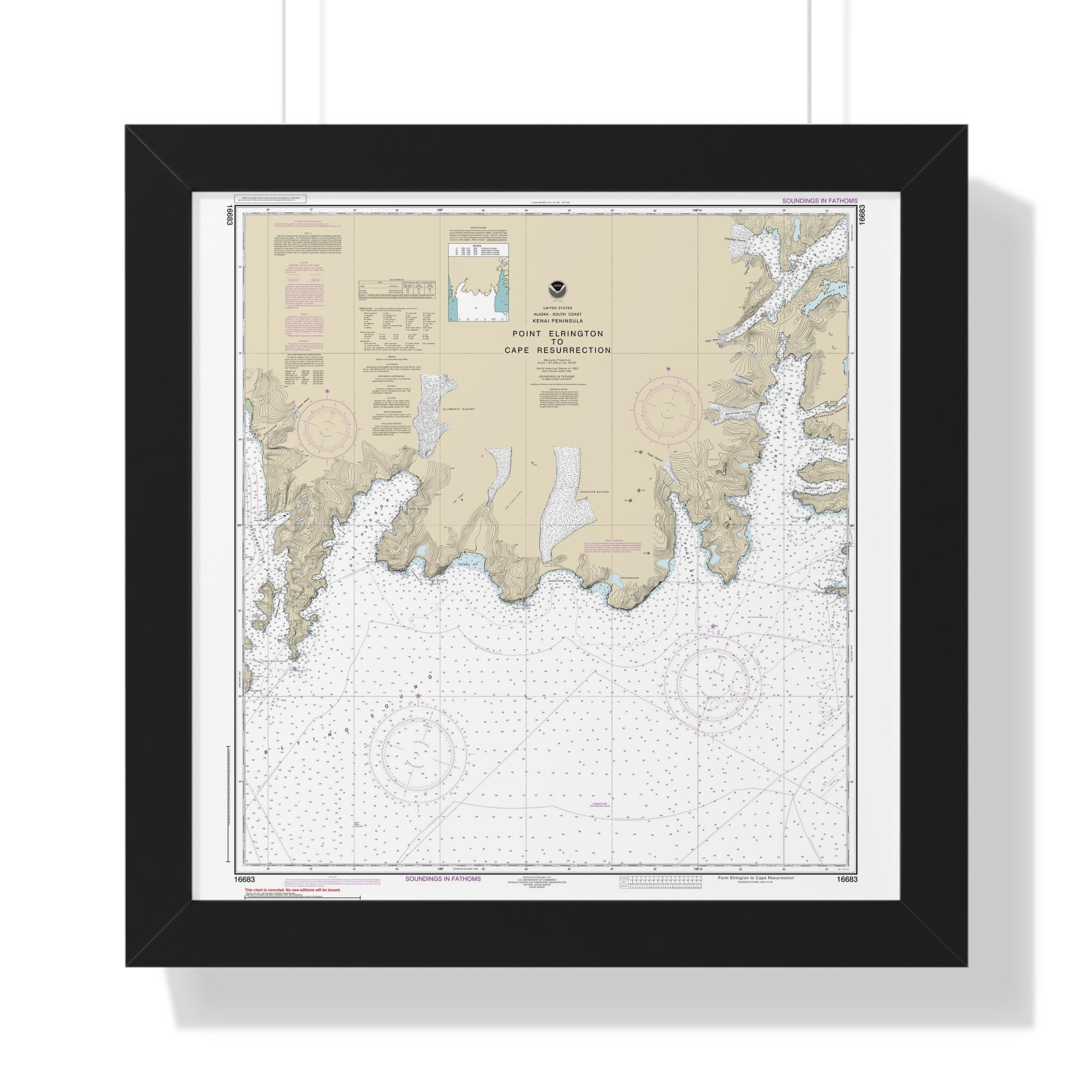 Point Elrington to Cape Resurrection Kenai Peninsula South Coast Alaska ...