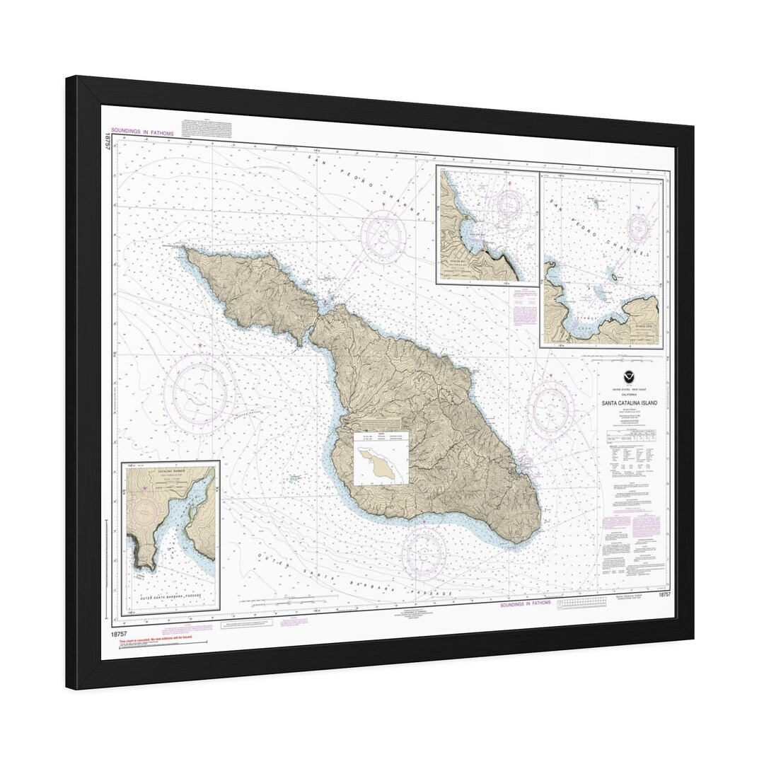 Santa Catalina Island Avalon Bay Catalina Harbor and Isthmus Cove ...