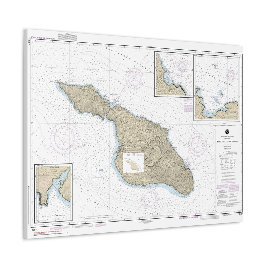 Santa Catalina Island Avalon Bay Catalina Harbor and Isthmus Cove ...