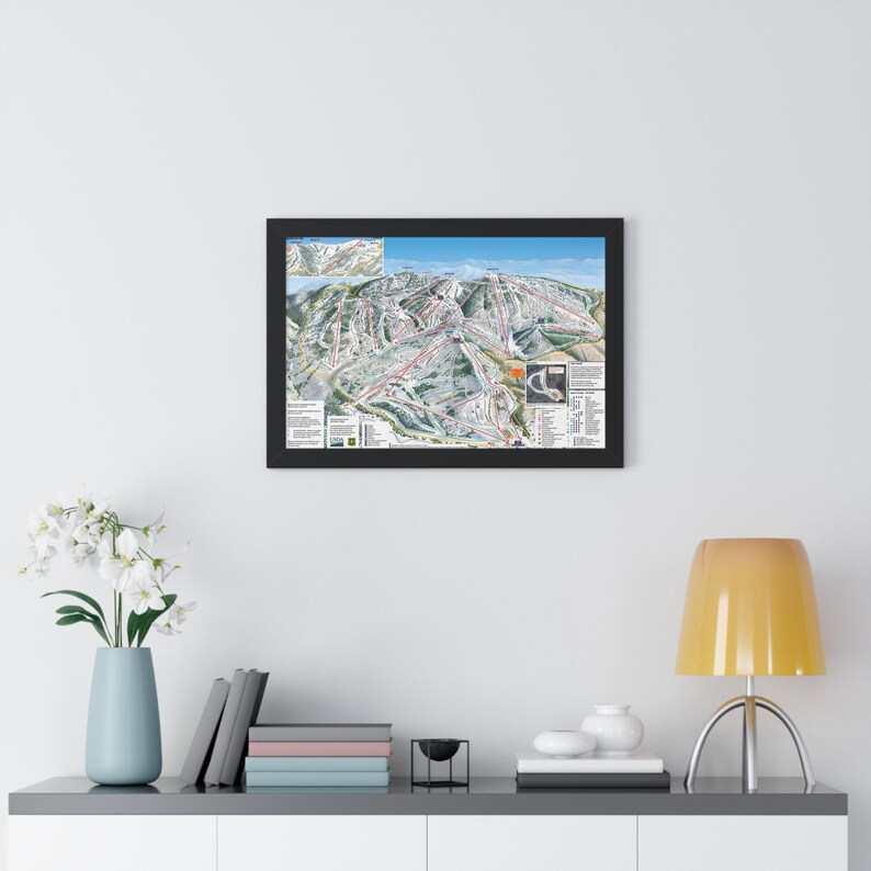 Steamboat-winter Trail Map Framed Poster 24x16 - Etsy