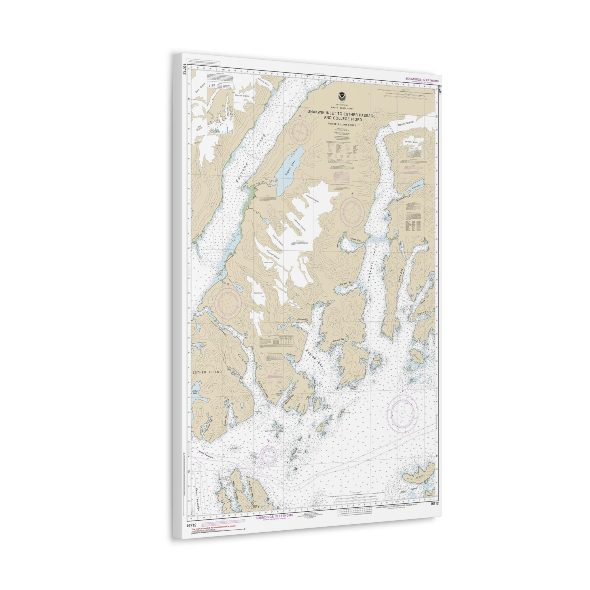 Unakwik Inlet Esther Island Passage College Fjord Coghill Lake Prince ...