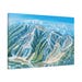 Mountain High California Ski Trail Map 3-D Canvas Poster - Etsy