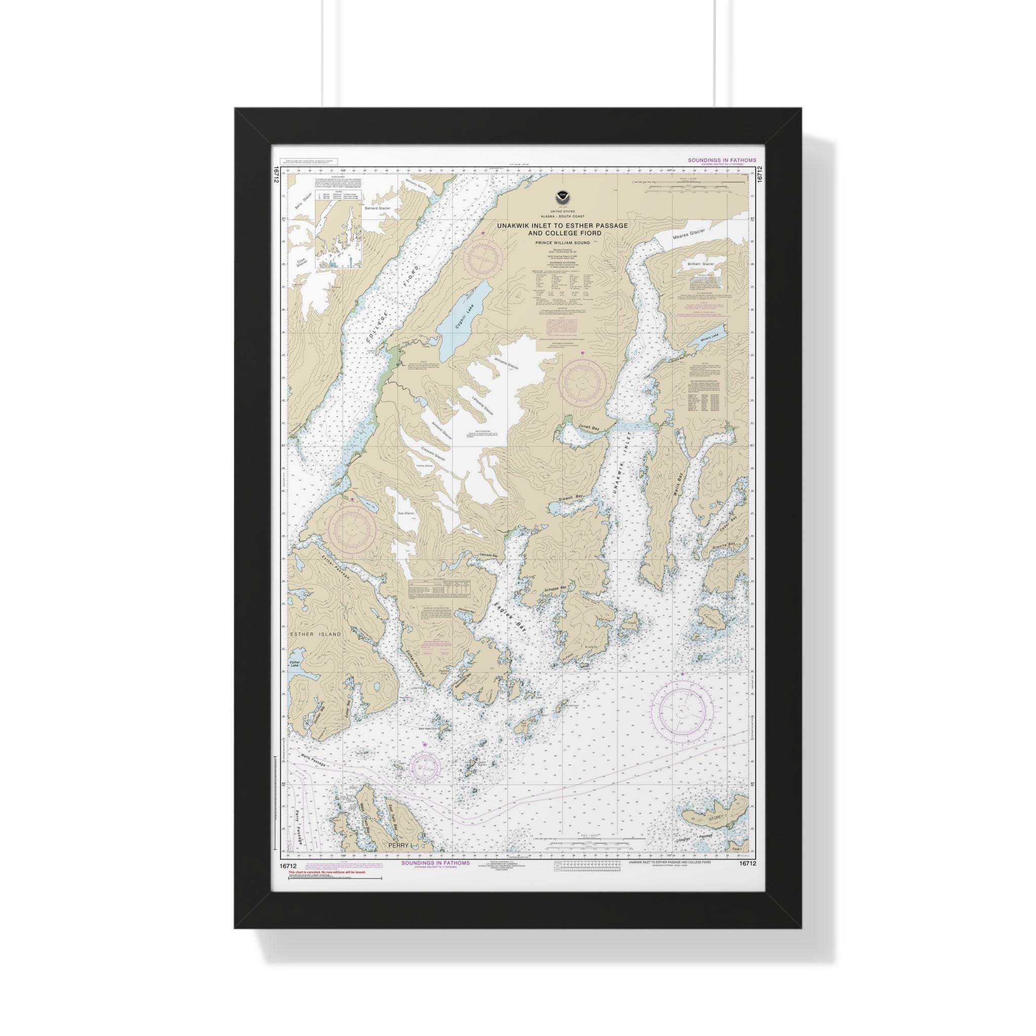 Unakwik Inlet Esther Island Passage College Fjord Coghill Lake Prince ...