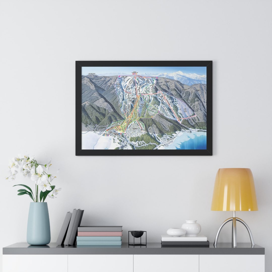 Tamarack Resort Idaho Trail Map Ski Framed Poster - Etsy