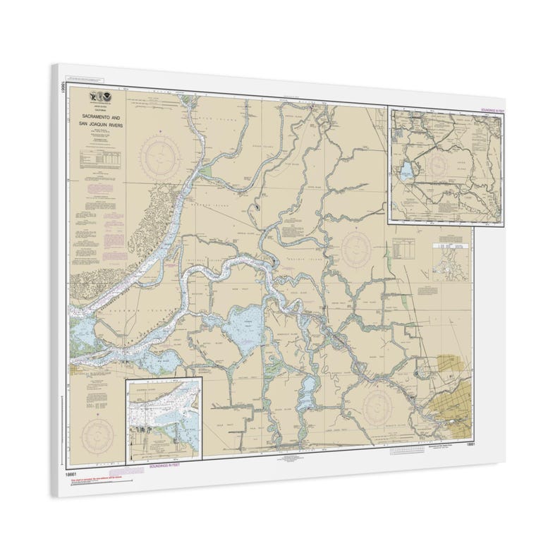 Sacramento San Joaquin River and Sherman Island California Nautical ...
