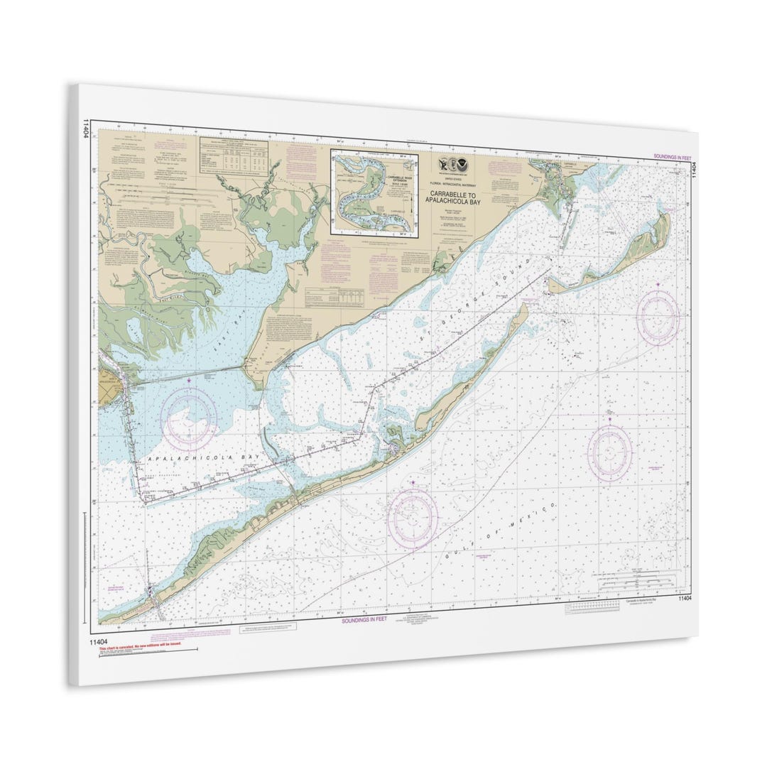 Carrabelle River to Apalachicola Bay and Dog Island Florida Nautical ...