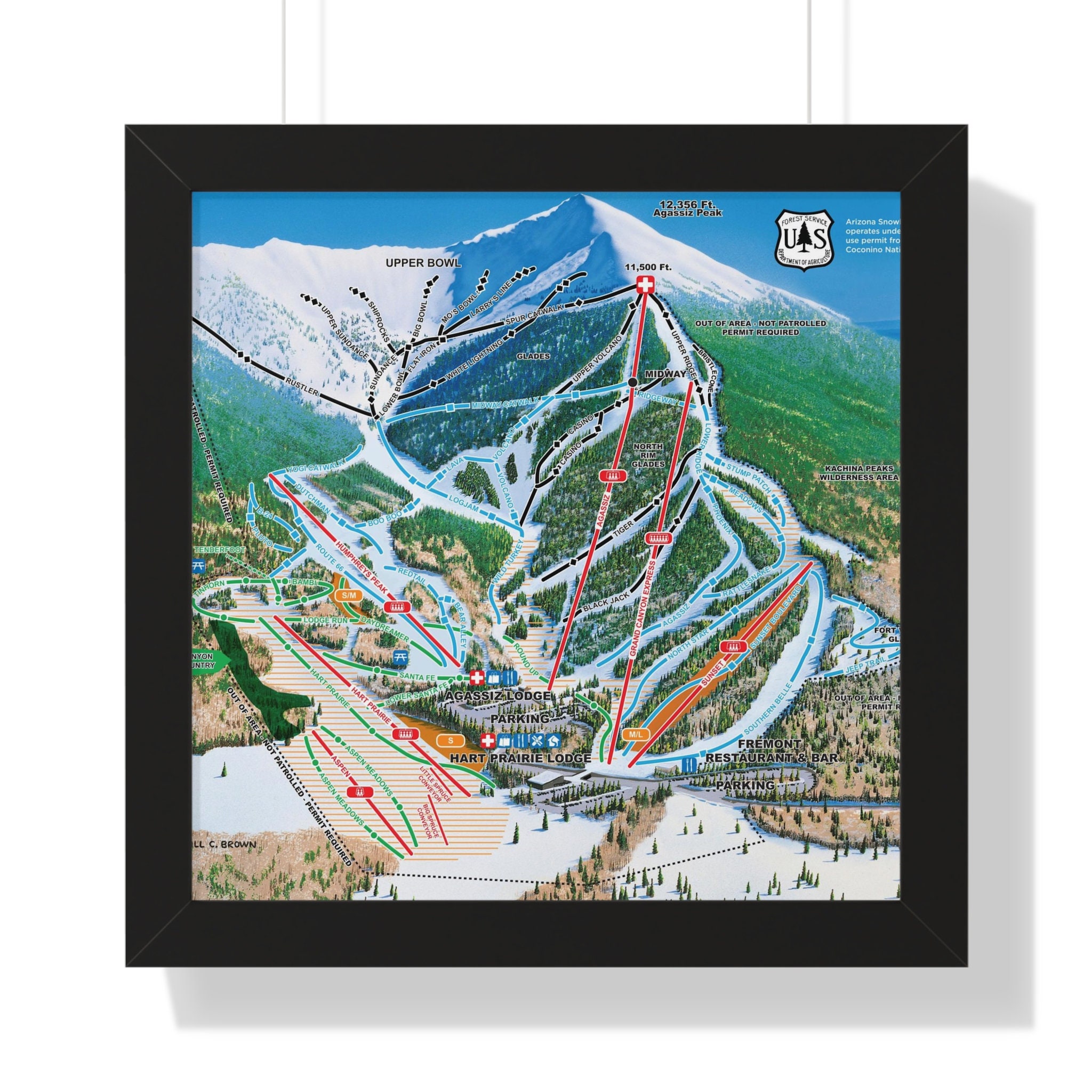 Arizona Snowbowl Trail Map